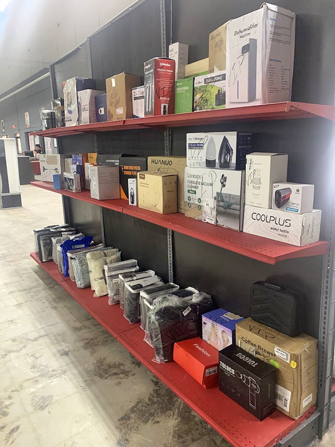 Organized chaos at its finest&mdash;each bin a mystery box that might contain exactly what you didn't know you needed.