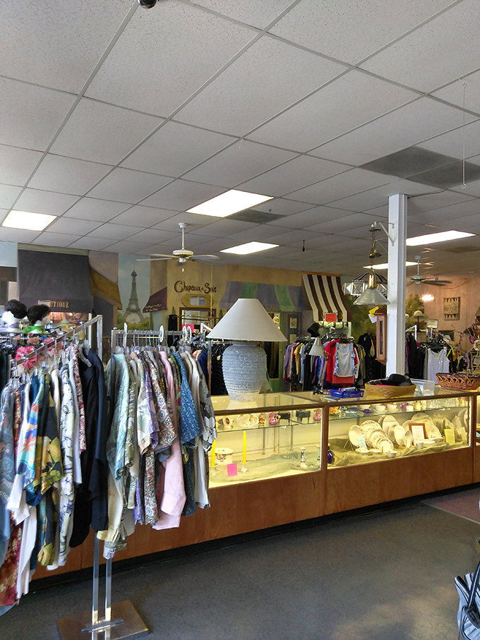 A panoramic view of organized chaos, where one person's discarded items become another's prized possessions in this retail reincarnation.