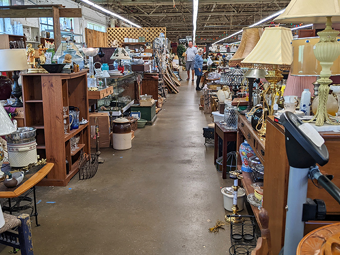 Every aisle tells a different story. Like a library where you can take home the whole shelf instead of just the book.
