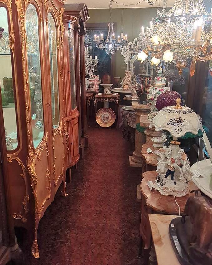 The narrow pathways of Morton's feel like wandering through a museum where everything, surprisingly, has a price tag attached.