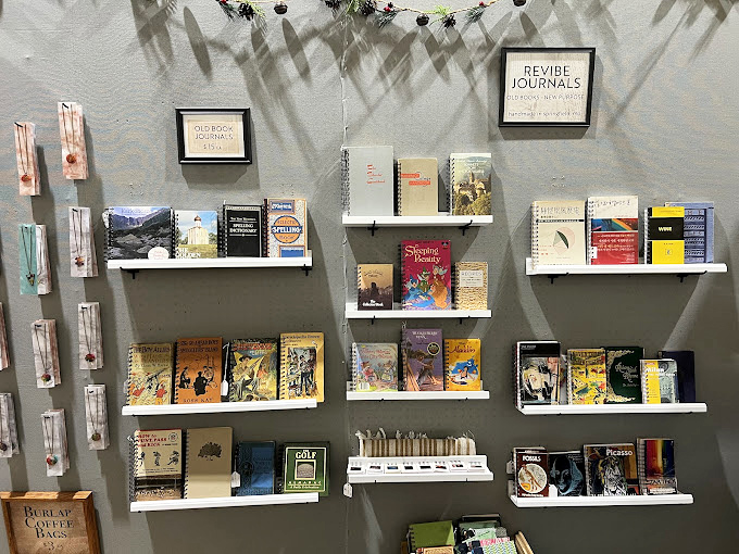 A wall of journals and books that proves the written word never goes out of style. Analog Instagram for the thoughtful browser.