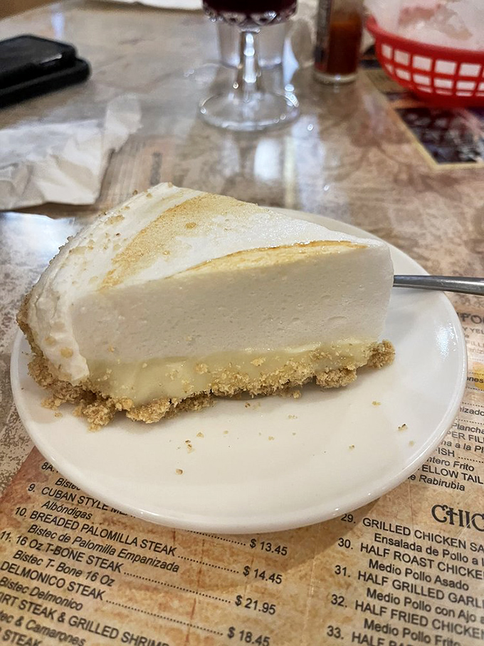 This key lime pie doesn't just end your meal; it provides the kind of closure therapists charge $200 an hour for.