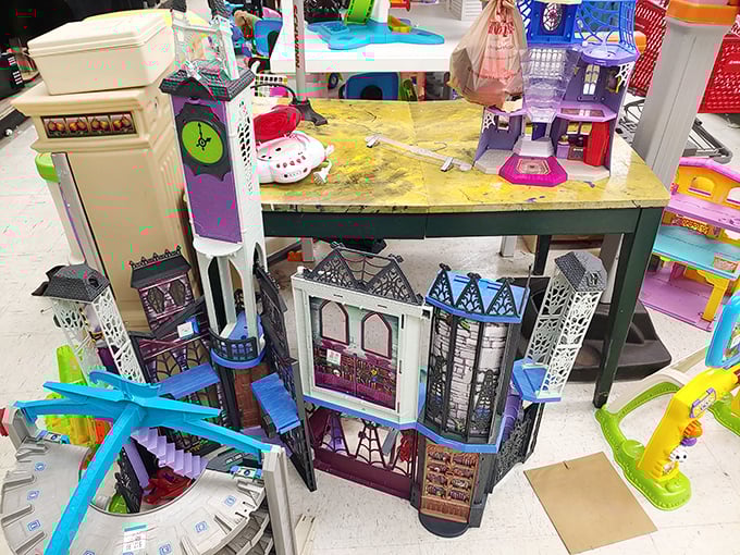 The toy section: where childhood memories and slightly concerning plastic castles await their next adventure.