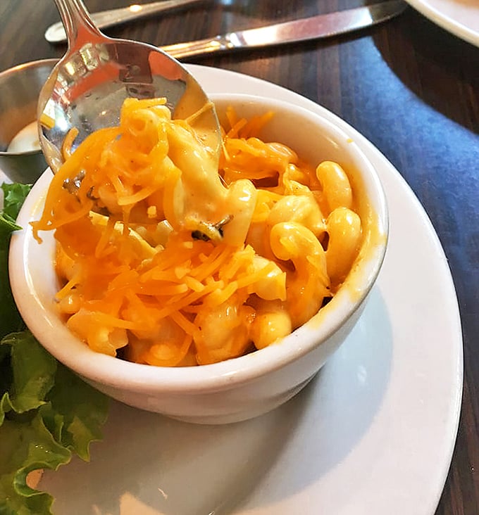 Mac and cheese that glows like a supernova of comfort&mdash;each spoonful a cheesy reminder of why simple pleasures are often the best.