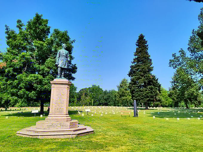 This solemn memorial reminds us that history isn't just dates in textbooks – it's real people who walked these same grounds before us.