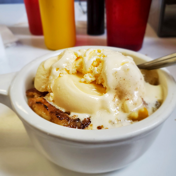 Peach cobbler that honors Georgia's favorite fruit&mdash;warm, buttery, and melting under ice cream like it's auditioning for dessert heaven.