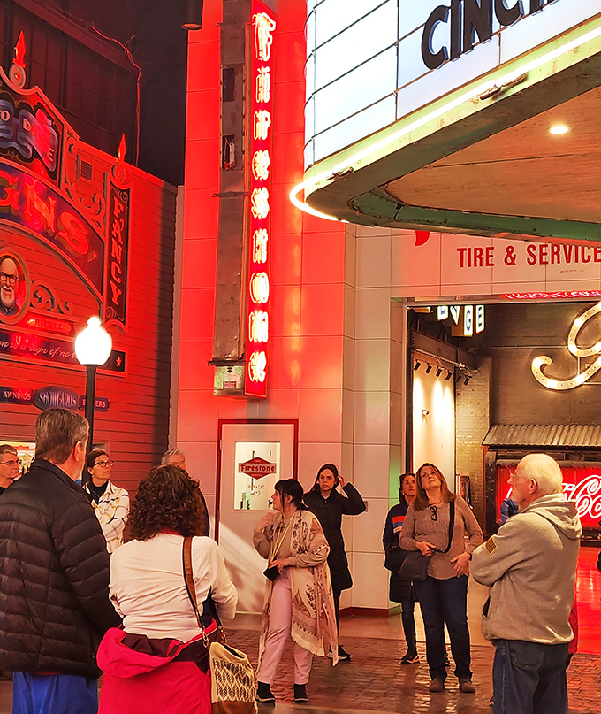 Guided tours reveal the stories behind the signs, turning what could be mere nostalgia into a fascinating journey through American commercial history.