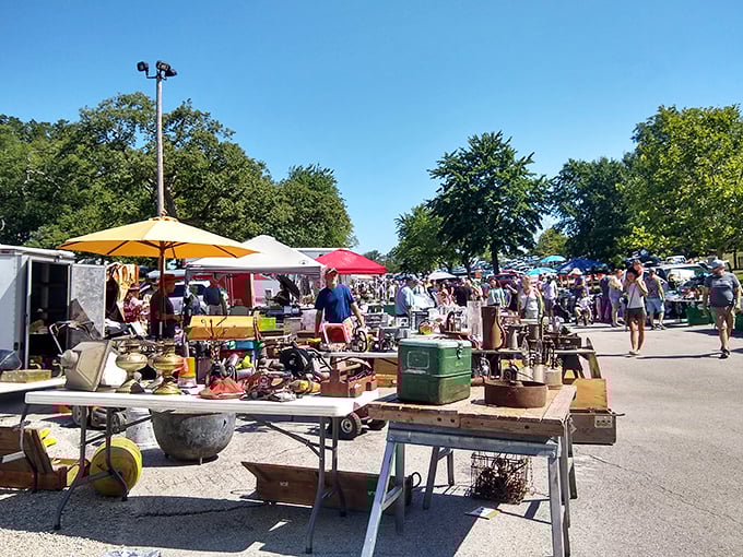 The gentle art of negotiation unfolds as shoppers discover items they never knew they needed.