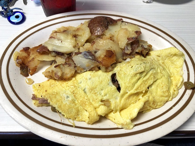 An omelet so loaded, it might need its own zip code and a structural engineer.