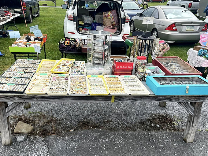 A jewelry treasure trove that would make Elizabeth Taylor nod in approval. One person's forgotten accessory becomes another's statement piece.