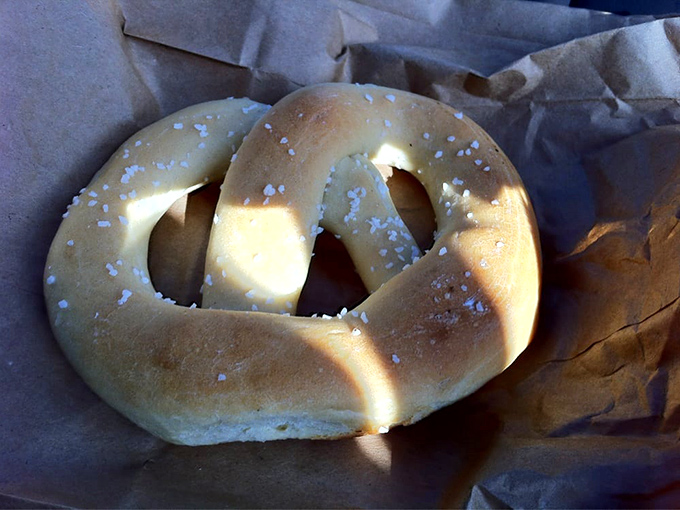 The perfect pretzel doesn't exi— wait, it does! Golden-brown, hand-rolled, and sprinkled with just the right amount of salt to make your taste buds sing.