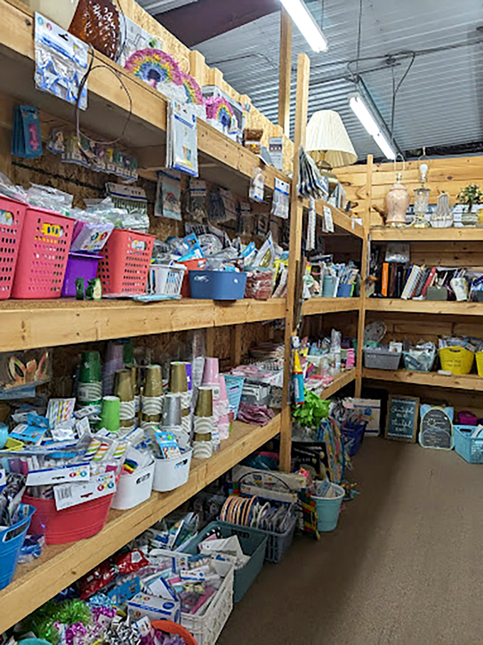 The craft supply section could inspire Martha Stewart herself &ndash; organized chaos for the creatively inclined.