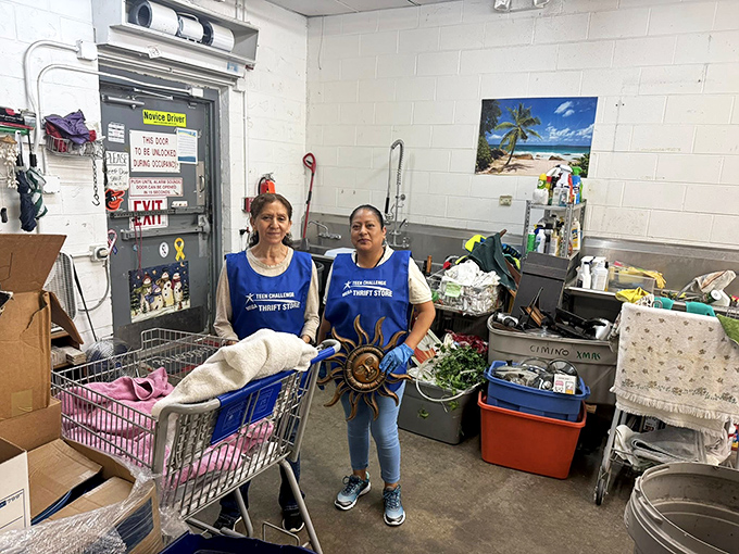 Behind every great thrift store are dedicated workers turning donations into discoveries. These blue-vested treasure guardians keep the secondhand world turning.