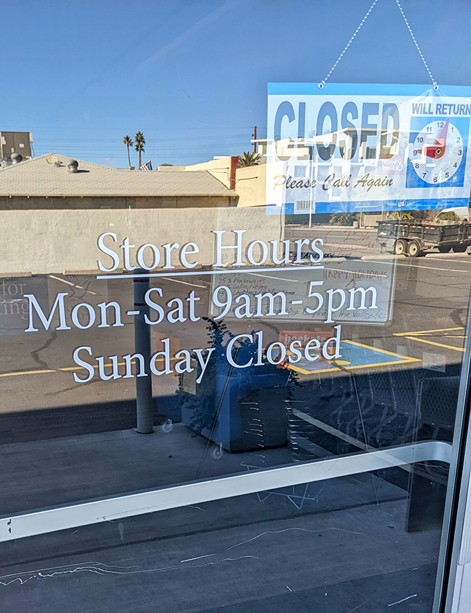 Monday through Saturday, 9-5&mdash;the golden hours when treasure hunting is officially sanctioned at White Dove.