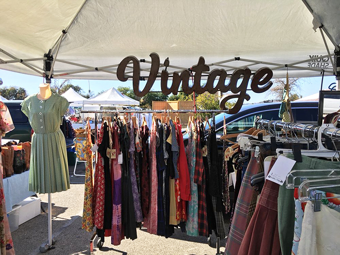 The "Vintage" sign doesn't lie&mdash;these colorful frocks have stories to tell, from sock hops to summer of love and beyond.