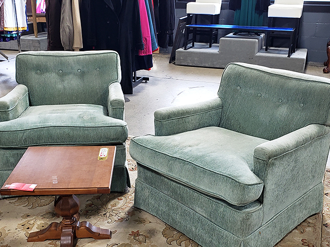 Mid-century meets modern comfort in these mint-green beauties. Don Draper would approve, and so would your lower back after a long day.