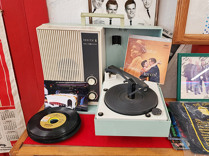 This vintage record player reminds us when music had warmth and entertainment required actual effort.