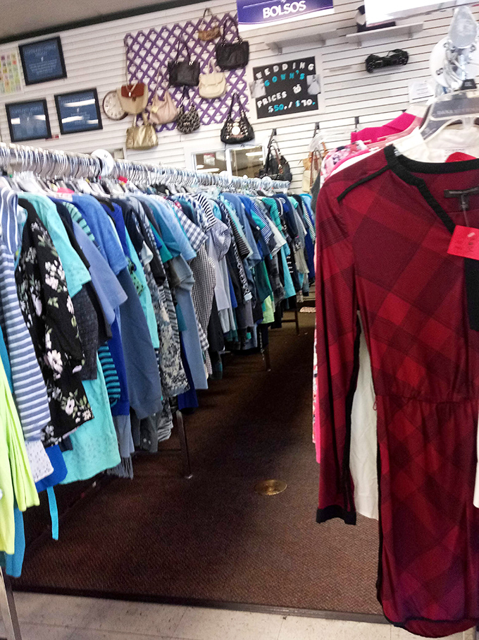 Women's fashion with personality&mdash;where that designer label occasionally peeks out, causing the little thrill dedicated thrifters live for.