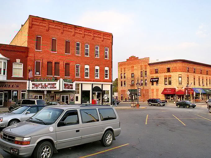 Angola's downtown square radiates small-town charm with buildings that have watched generations come and go.