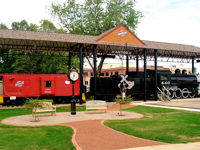 Antigo's historic train display reminds visitors of simpler times &ndash; much like the town's housing prices remind retirees of decades past.