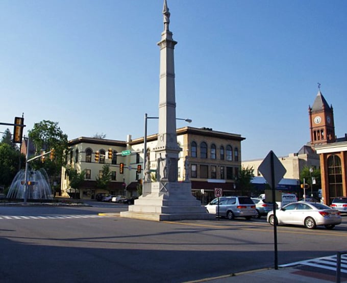 Bloomsburg's stately buildings offer affordable elegance. Like finding designer clothes at thrift store prices!