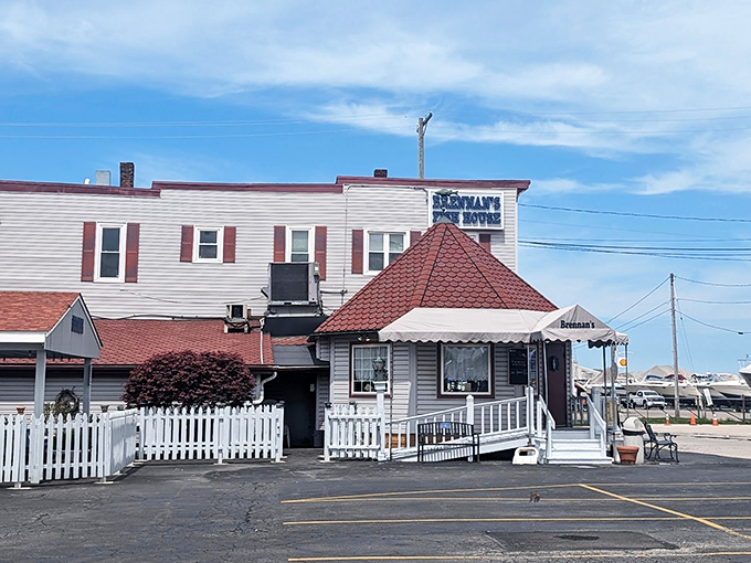 Brennan's charming white cottage with its picket fence feels like Grandma's house—if Grandma happened to serve legendary Lake Erie perch.