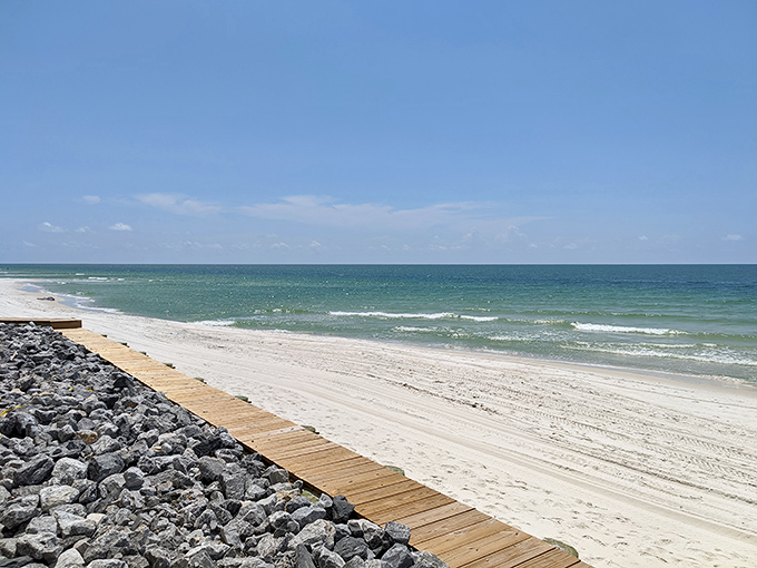 Where wooden walkways lead to paradise and everyday worries dissolve in the salt air.