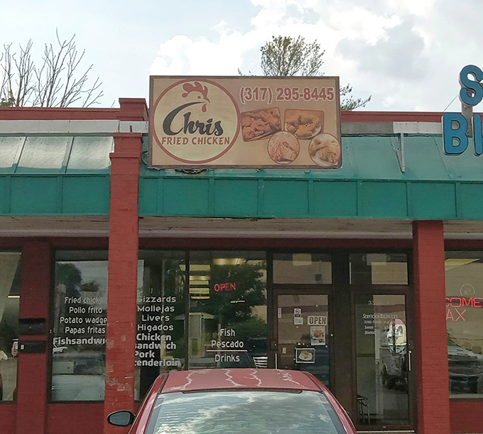 Chris Fried Chicken keeps it simple with a straightforward storefront. No fancy frills needed when your chicken speaks for itself.