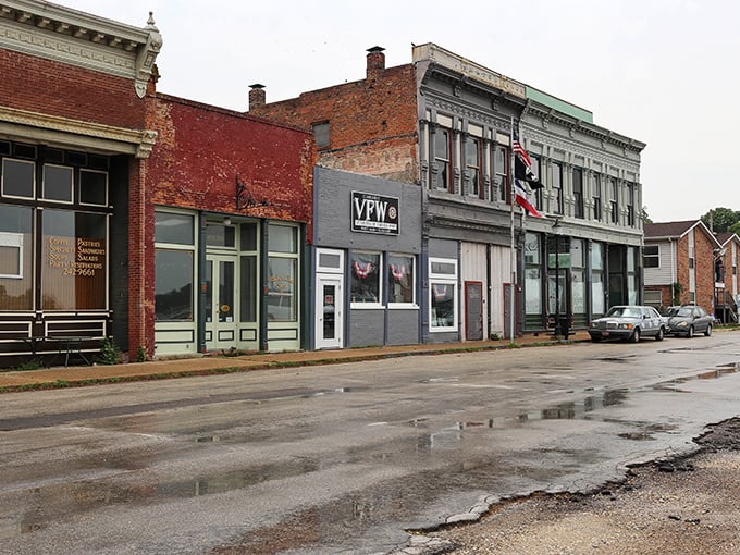 Clarksville's historic buildings perch above the mighty Mississippi like sentinels watching over river traffic below.