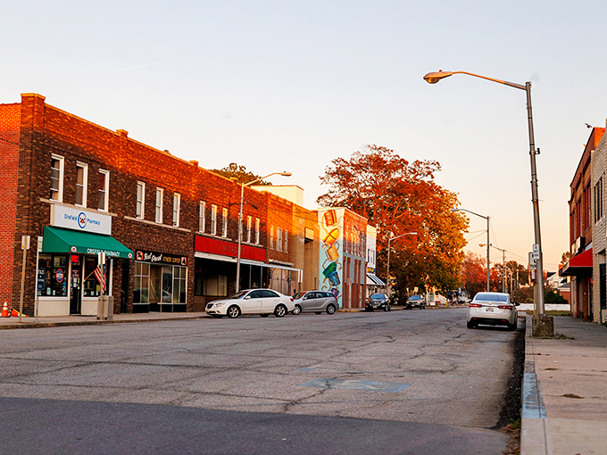 The quiet residential streets of Crisfield offer a glimpse into waterfront living. Every house has a story about the bay.