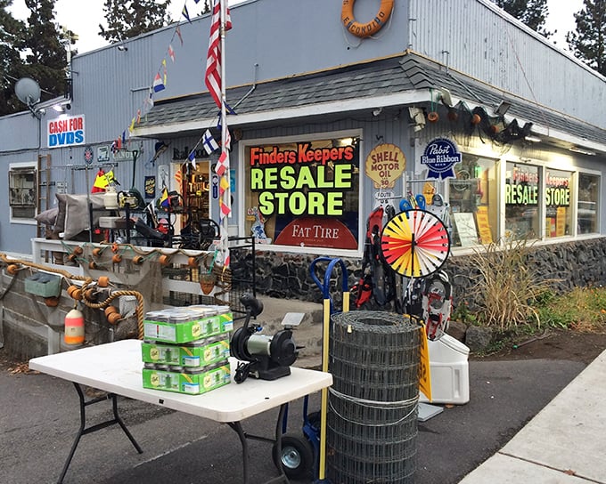 Finders Keepers lives up to its name with a delightfully cluttered exterior that promises treasures for the patient hunter.