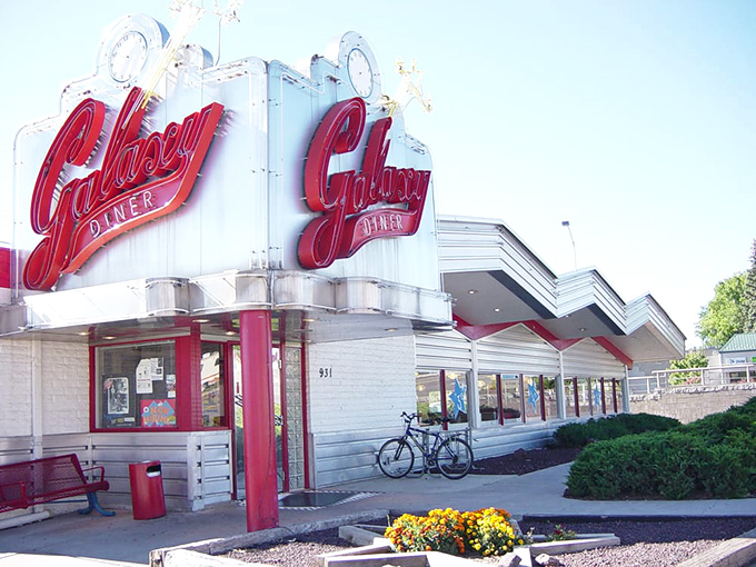 Galaxy Diner's neon sign and silver facade aren't just retro &ndash; they're a portal to when breakfast was an art form, not just a meal.