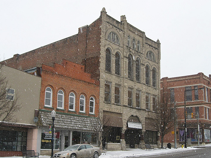 Logansport's charming streetscape feels like stepping into a Norman Rockwell painting of retirement bliss. 
