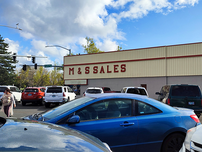 M&S Sales might look ordinary outside, but inside it's a cave of wonders for the budget-conscious shopper.