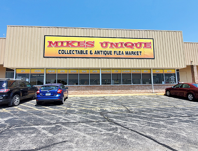 Mike's Unique lives up to its name, standing proud among strip mall neighbors like a curator of curiosities.