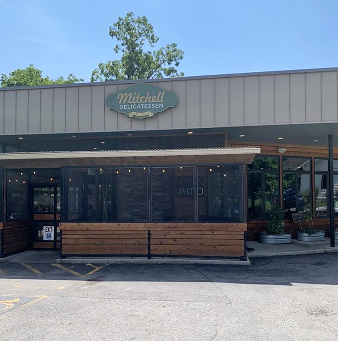 Mitchell Delicatessen's modern-rustic exterior might not stop traffic, but their sandwiches have caused many a lunch break to extend mysteriously longer.