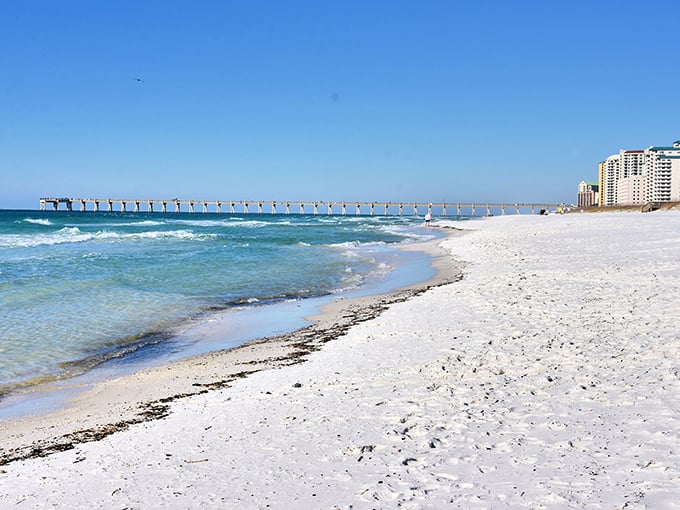 Sugar-white beaches so perfect they look Photoshopped, but I promise you &ndash; that's just Navarre being Navarre.