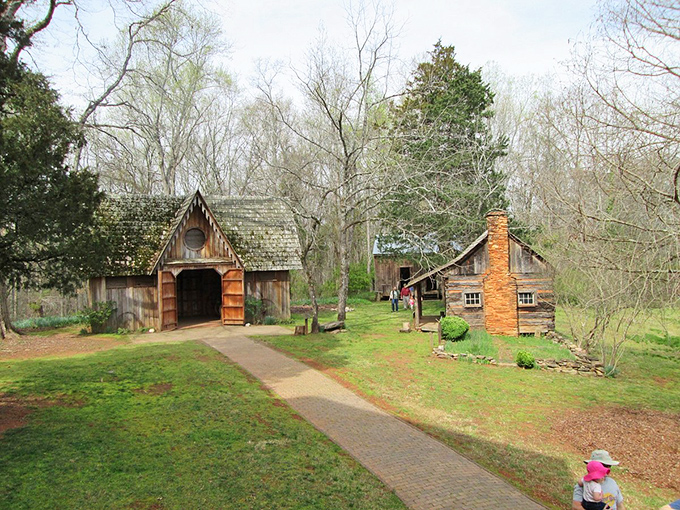 Pendleton's historic buildings frame a quintessential Southern town square where history feels close enough to touch.