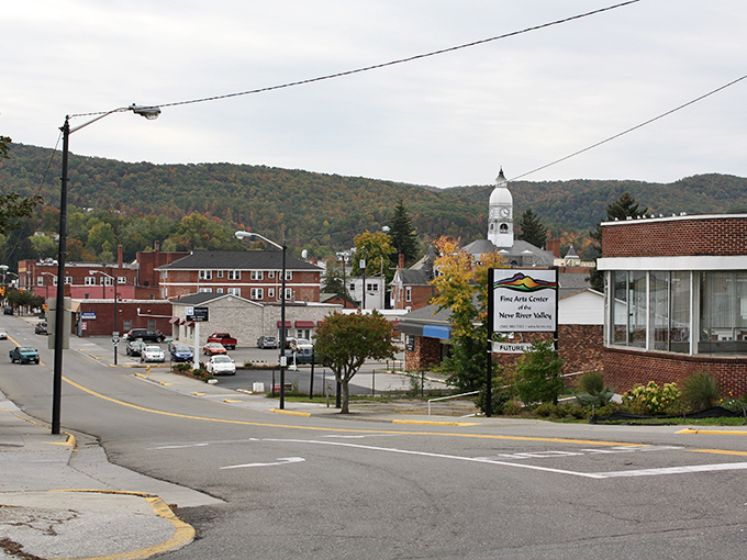 Pulaski's quiet streets and historic buildings speak of a railroad past when the whistle's blow meant prosperity was coming to town.