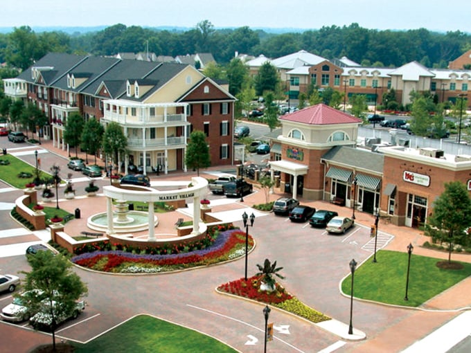 Smyrna's Market Village creates an inviting community hub with its fountain centerpiece. Where retirement feels like a permanent vacation!