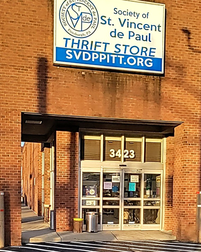 St. Vincent de Paul's Pittsburgh location might look modest, but inside lies a universe of affordable possibilities.