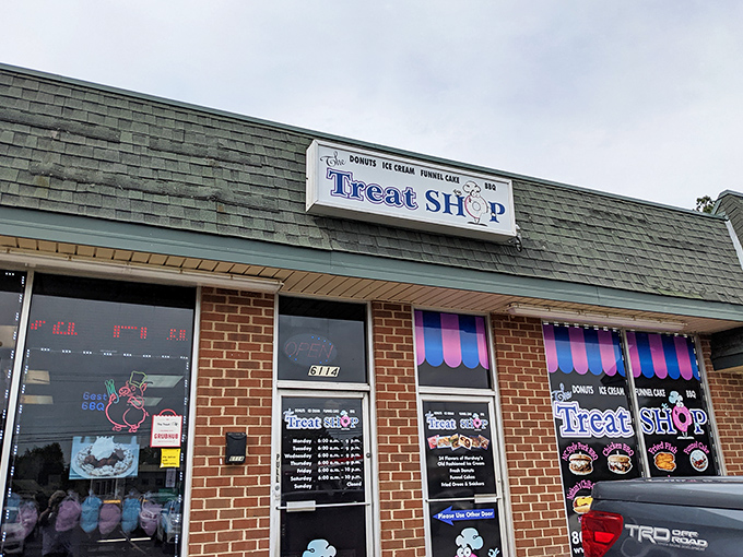 The Treat Shop RVA's modest exterior hides a multitalented menu. It's like the Swiss Army knife of sweet shops!