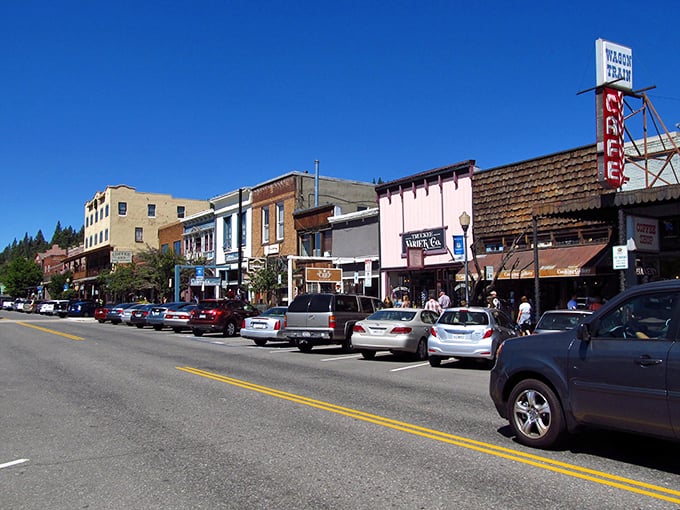 Truckee's historic downtown where Old West charm meets modern mountain living beautifully.