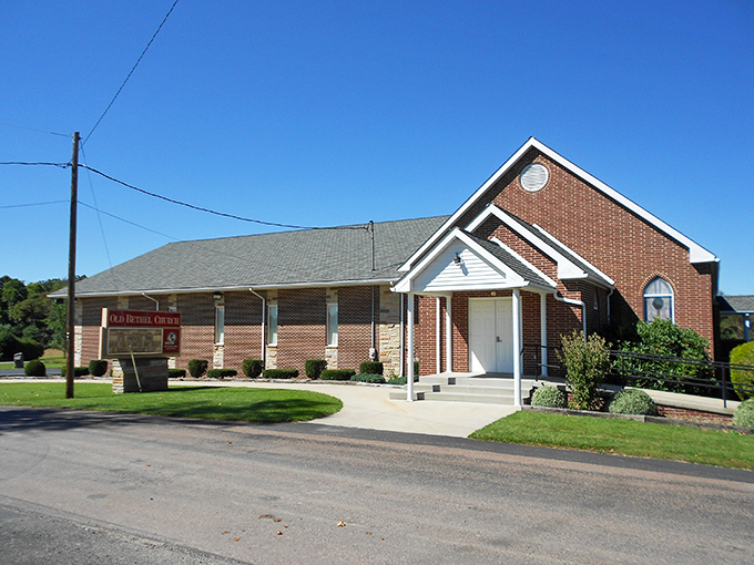 Upper Turkeyfoot's municipal building stands proud, despite having a name that sounds like a Dr. Seuss creation.