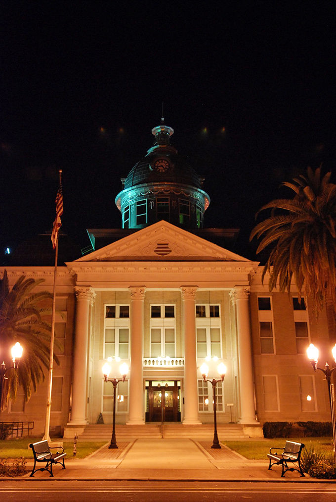 This grand old courthouse watches over Bartow, where Southern hospitality doesn't come with a Southern California price tag.