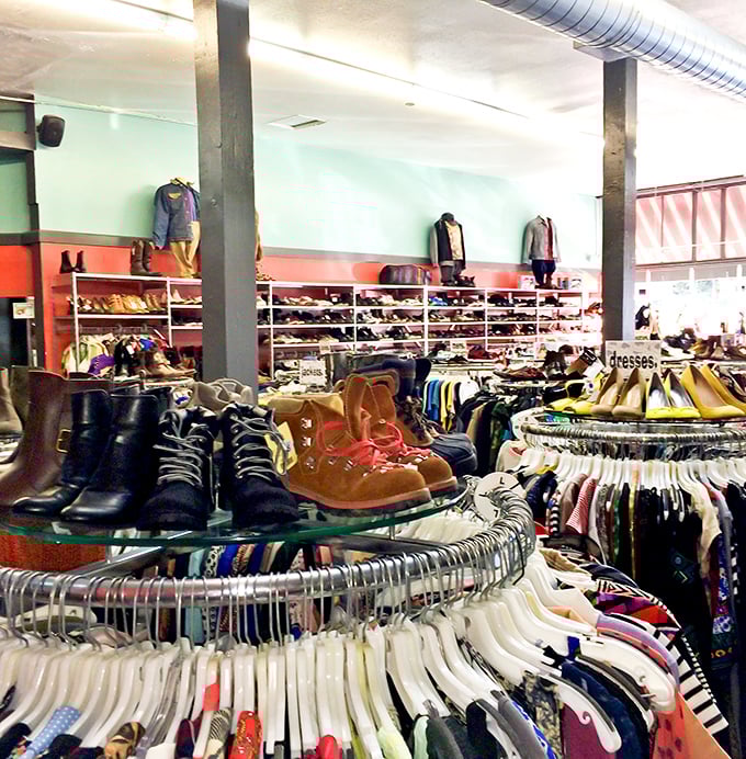 Underground vibes meet overground style - this basement treasure trove redefines what thrift shopping can be.