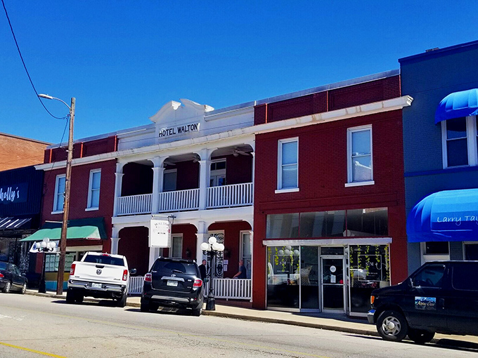 The historic Hotel Walton in Carthage has witnessed generations of river town stories unfold from its prime Main Street location.