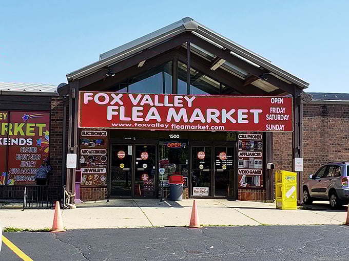 The modern storefront promises climate-controlled treasure hunting—because why should Mother Nature dictate when you find your next conversation piece?