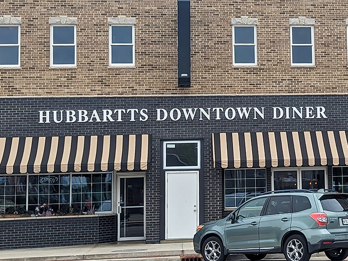 Those striped awnings at Hubbartt's aren't just for show &ndash; they're signaling "serious breakfast ahead!"