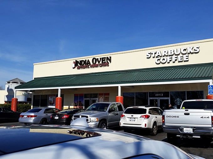 Nestled between chain stores, this Indian restaurant proves strip malls sometimes hide the most authentic culinary gems.